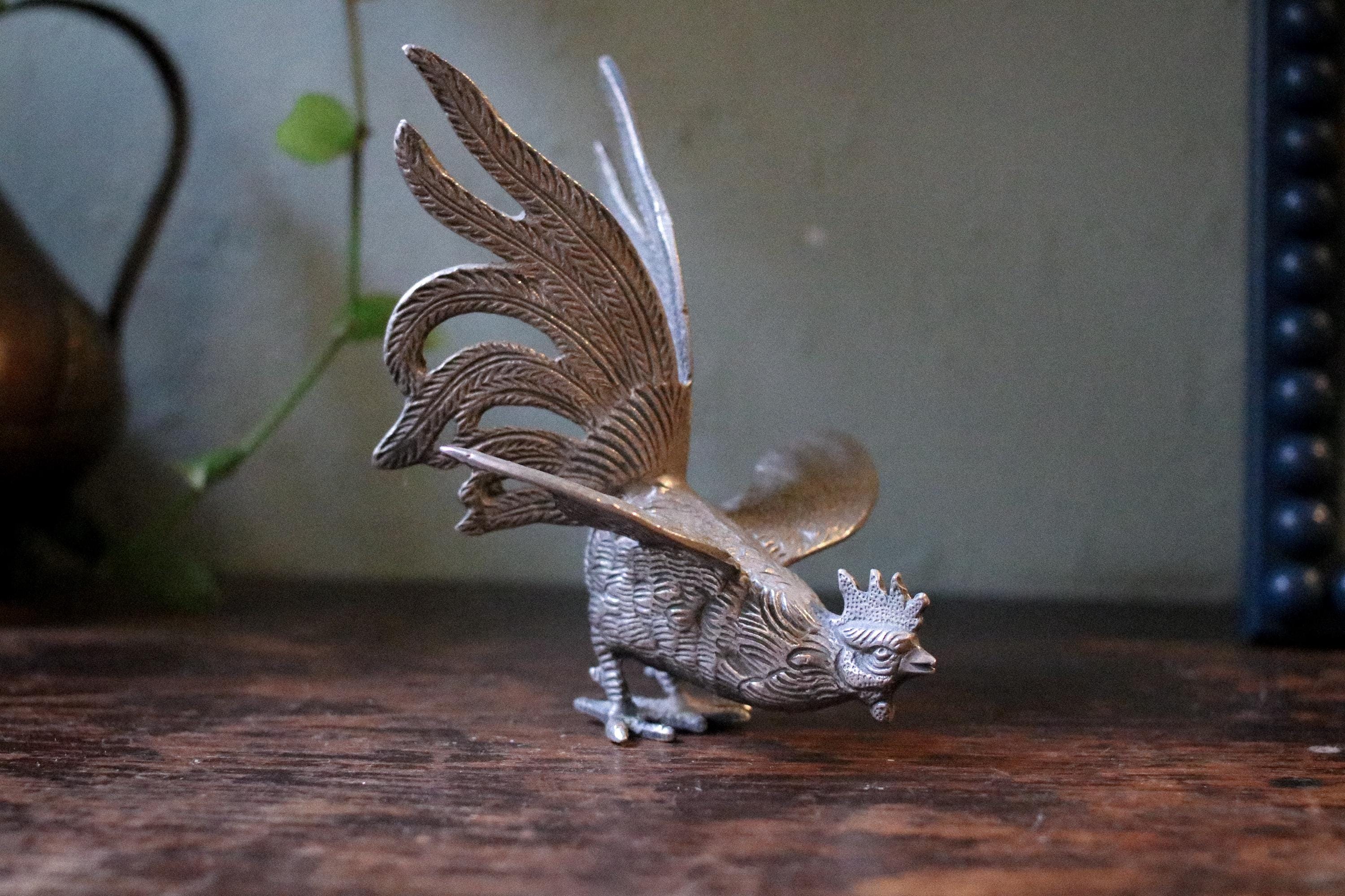 Vintage Silver Toned Cockerel / Rooster Figurine – CIRCUS Vintage & Curios